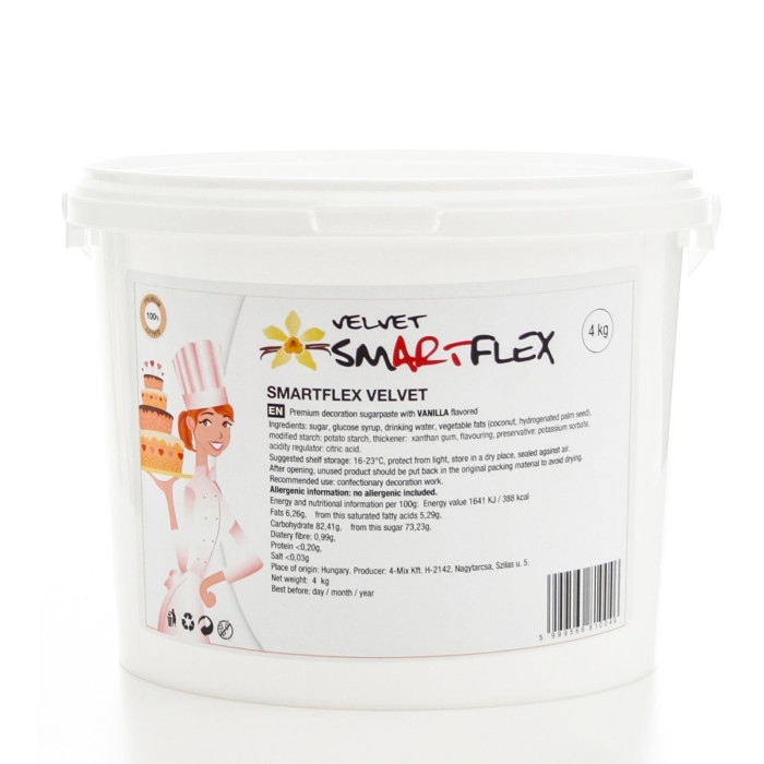 SmartFlex Fondant Weißer Samt Vanille 4kg